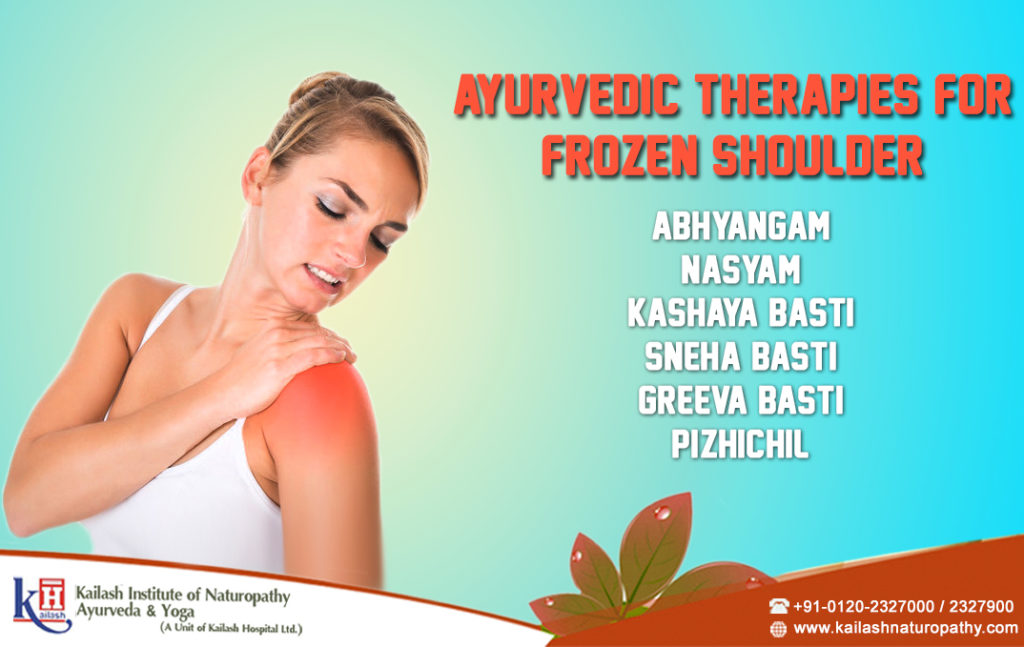 Ayurvedic Therapies For Frozen Shoulder Call us @ 0120 2321000