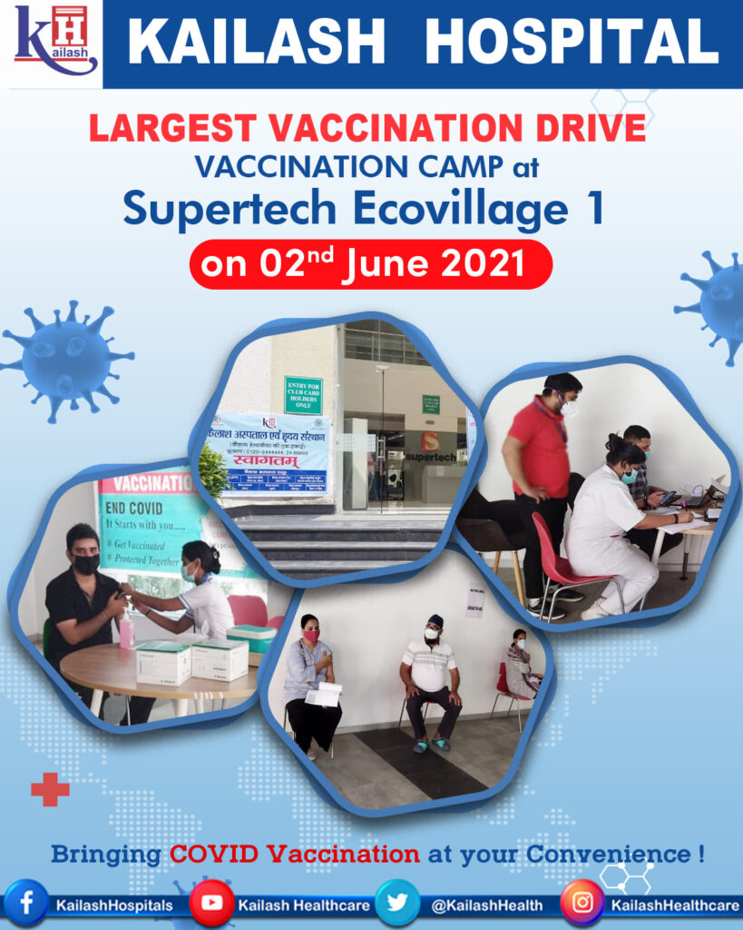 Some clicks from the Vaccination Camp organized by Kailash Hospital at ...